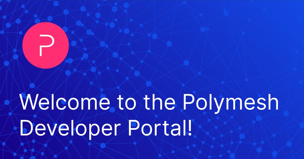 Welcome to the Polymesh Developer Portal! - Polymesh Developer Portal